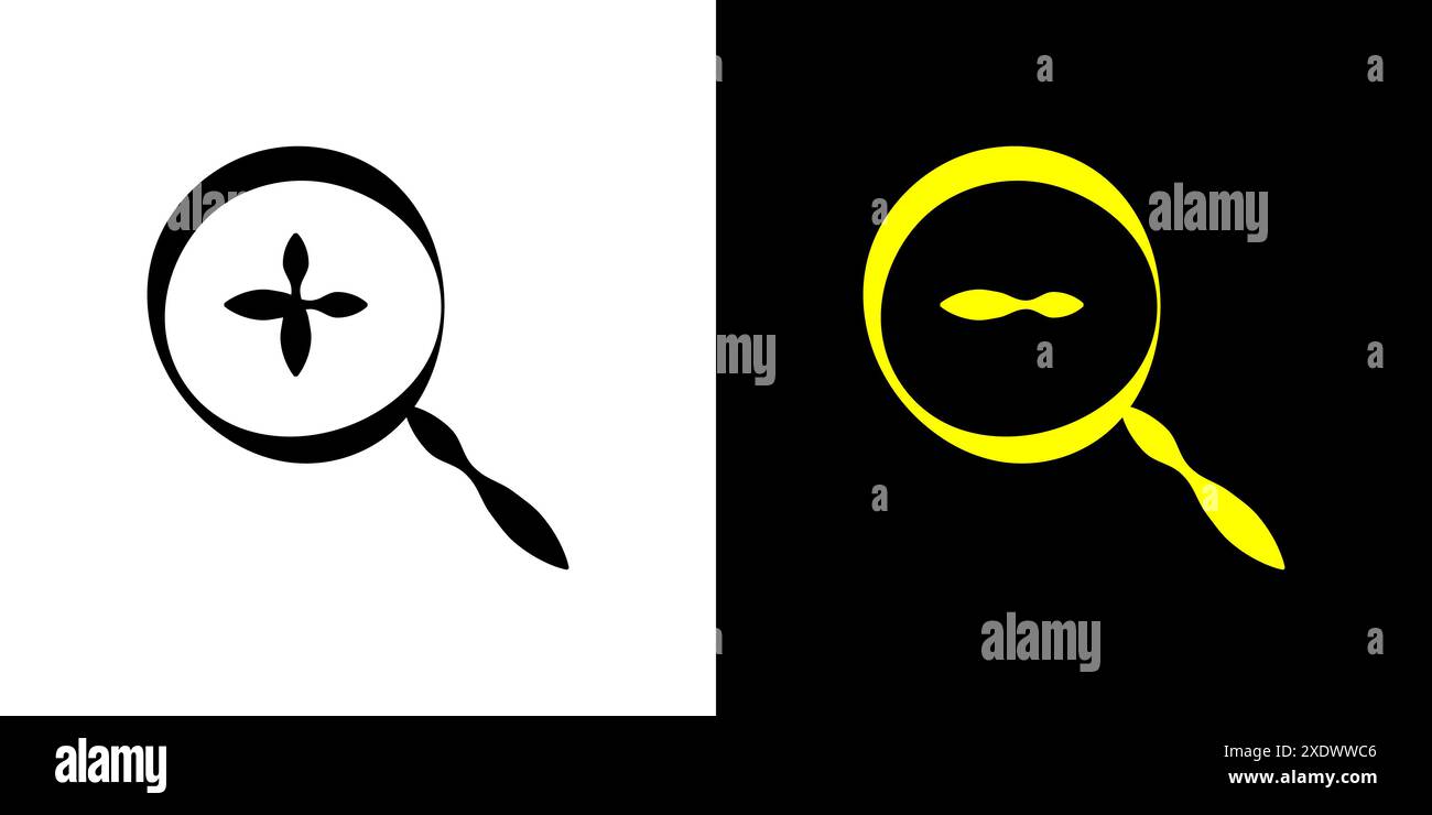 Zoom out and Zoom in icons. Magnifying glass icons Stock Vector Image ...