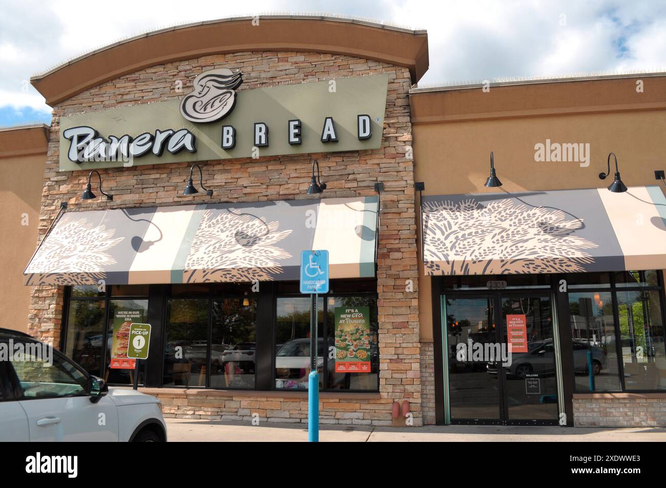 New York, United States. 24th June, 2024. A Panera Bread restaurant is ...