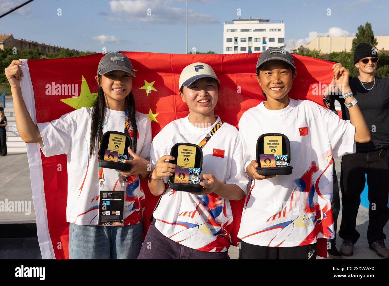 Beijing, Hungary. 23rd June, 2024. Zhu Yuanling, Zeng Wenhui and Cui ...