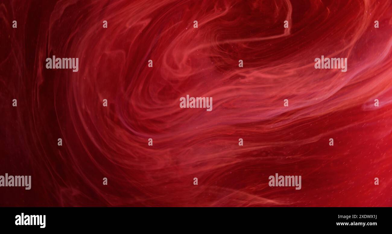 Color vapor swirl. Ink water vortex. Blur red glowing enchanting flame mist texture paint splash ...