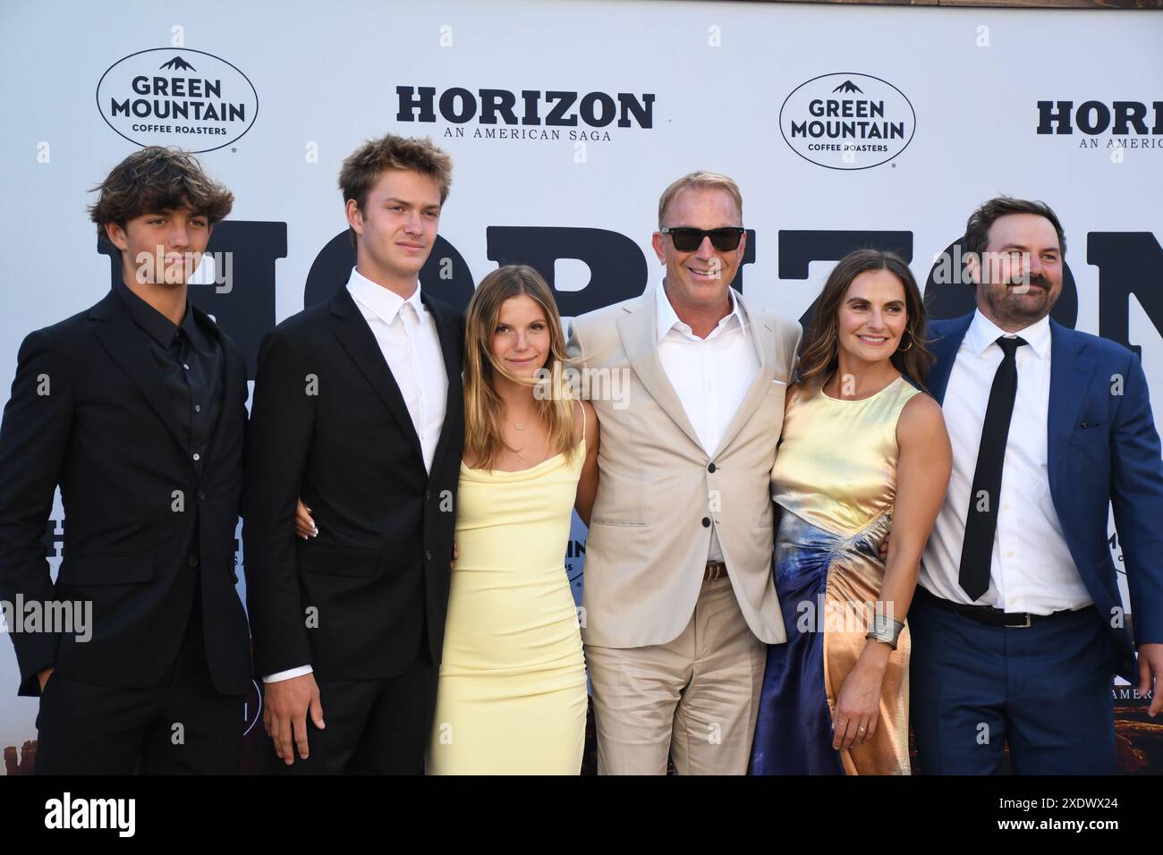 Los Angeles, California, USA 24th June 2024 (L-R) Hayes Costner, Cayden ...