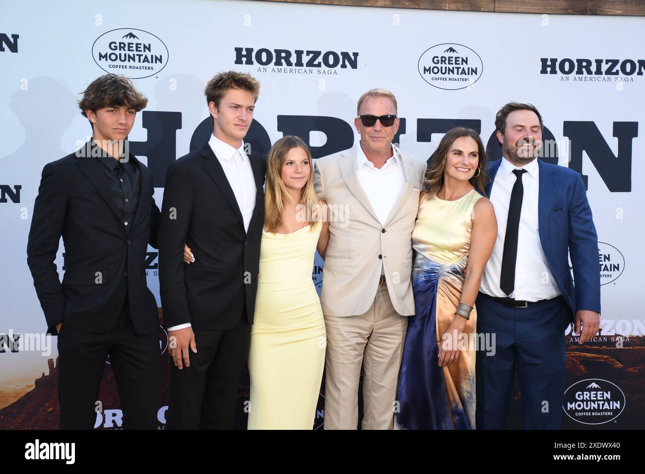 Los Angeles, California, USA 24th June 2024 (L-R) Hayes Costner, Cayden ...