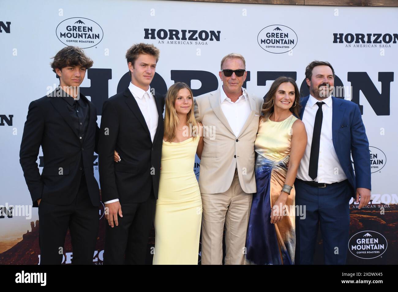 Los Angeles, California, USA 24th June 2024 (L-R) Hayes Costner, Cayden ...