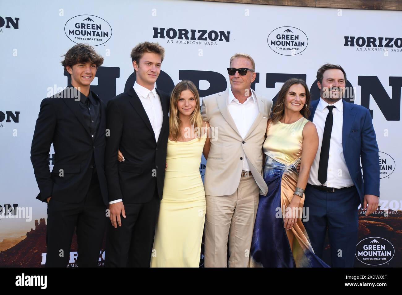 Los Angeles, California, USA 24th June 2024 (L-R) Hayes Costner, Cayden ...