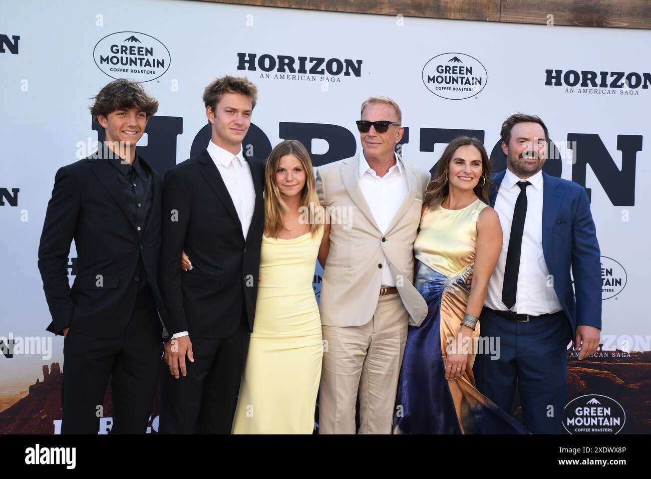Los Angeles, California, USA 24th June 2024 (L-R) Hayes Costner, Cayden ...