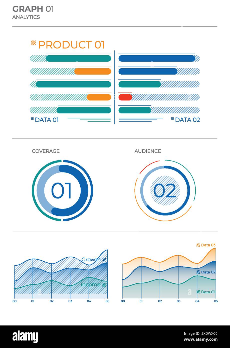 Project business analysis charts in color. Finance Charts Stock Vector ...