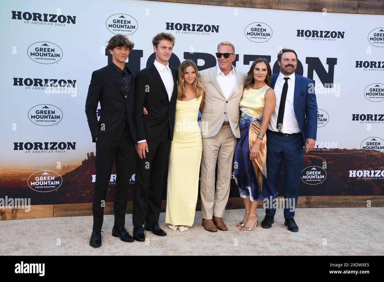 Los Angeles, California, USA 24th June 2024 (L-R) Hayes Costner, Cayden ...