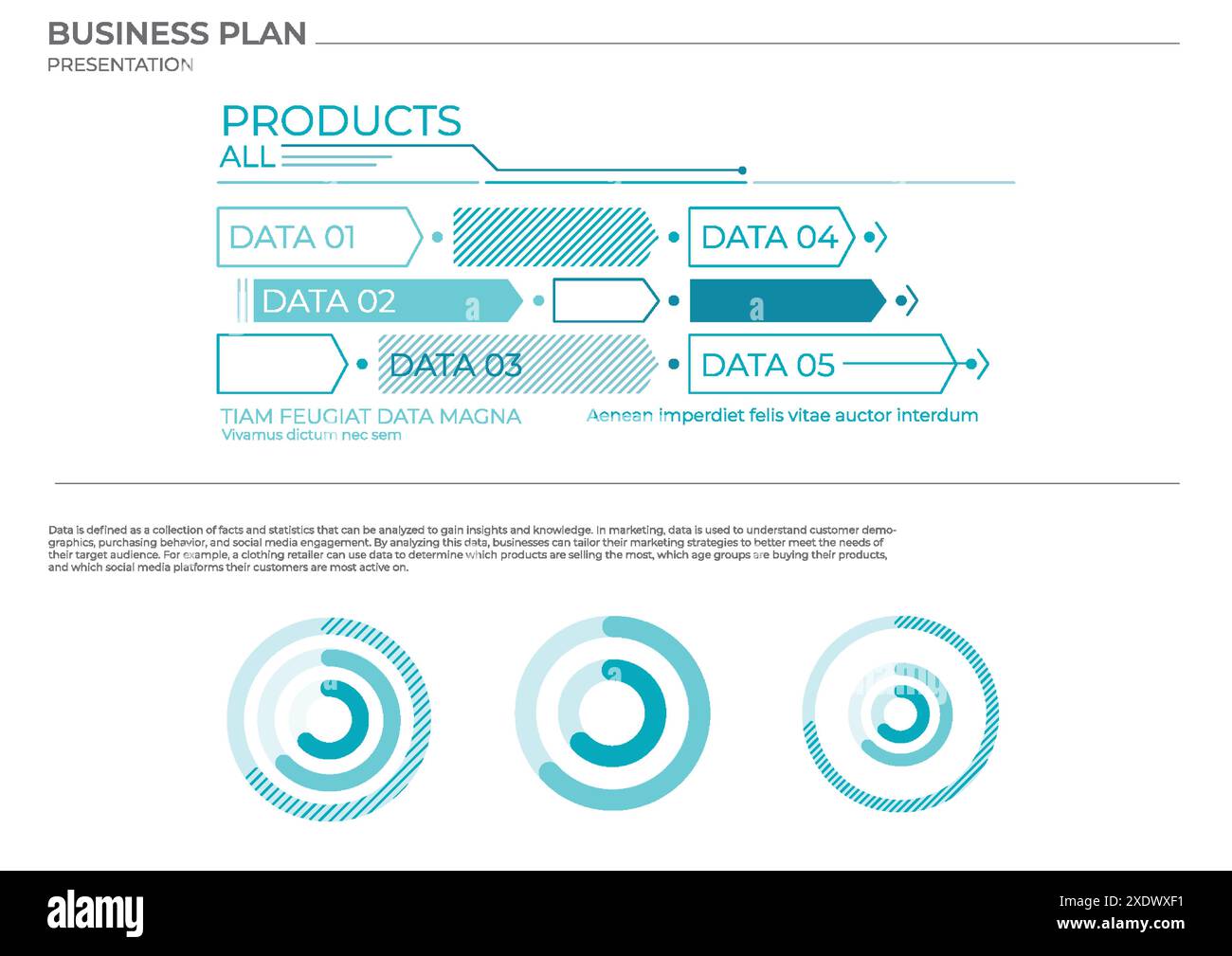 Data analysis charts in color. Finance elements charts Stock Vector ...