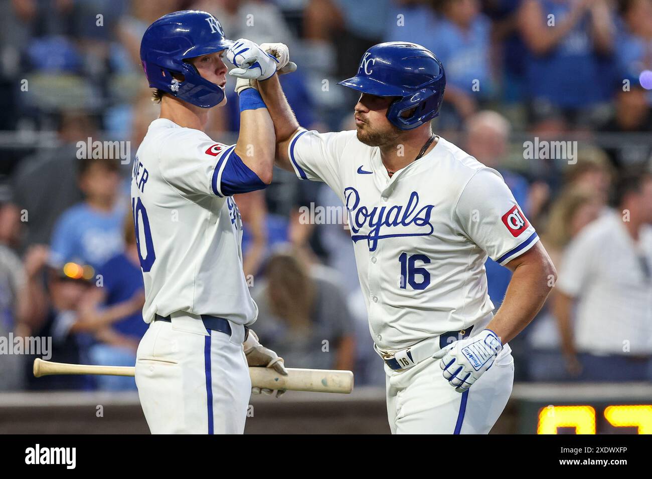 Kansas City, MO, USA. 24th June, 2024. Kansas City Royals outfielder ...