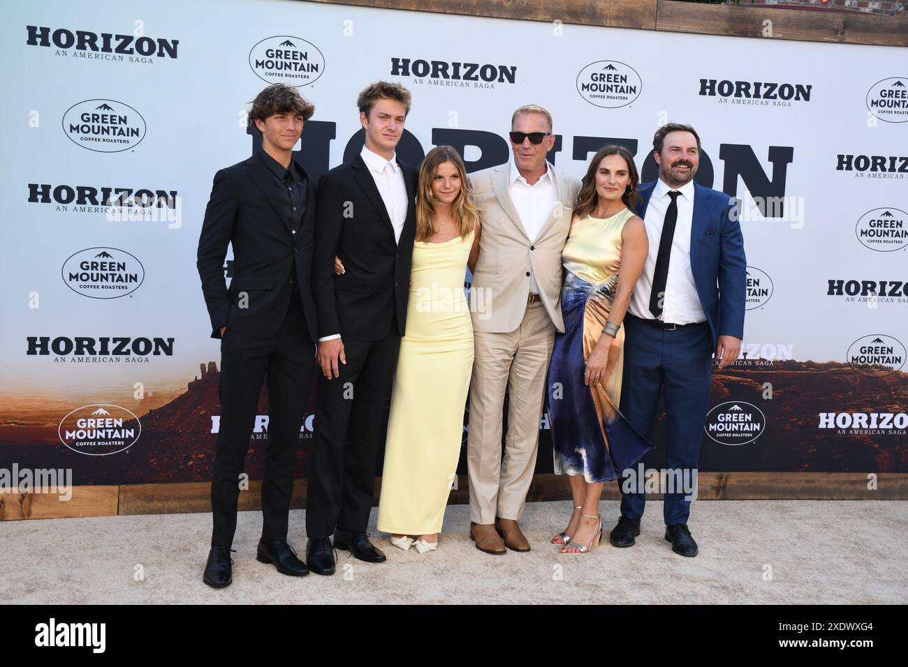 Los Angeles, California, USA 24th June 2024 (L-R) Hayes Costner, Cayden ...
