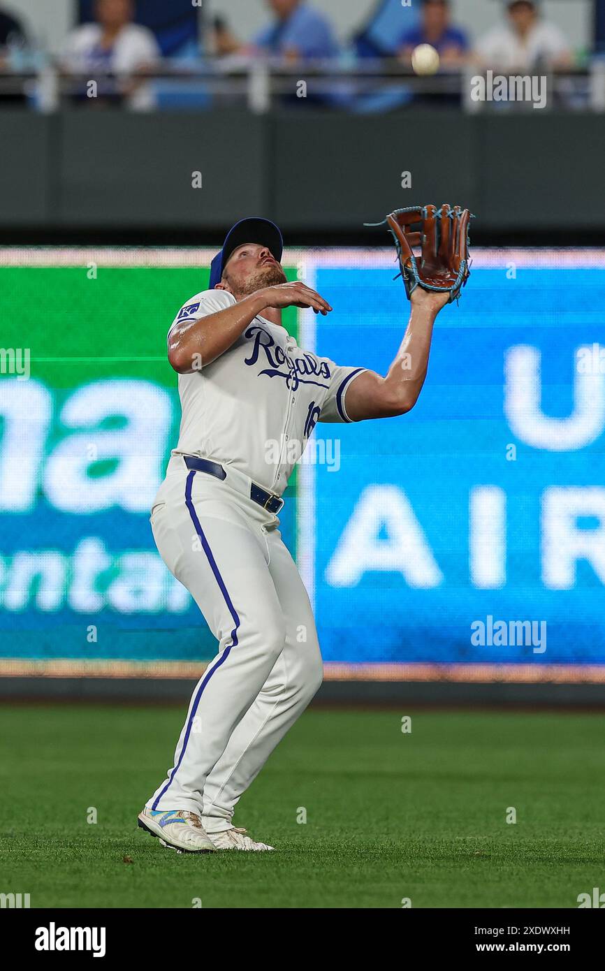 Kansas City, MO, USA. 24th June, 2024. Kansas City Royals outfielder ...