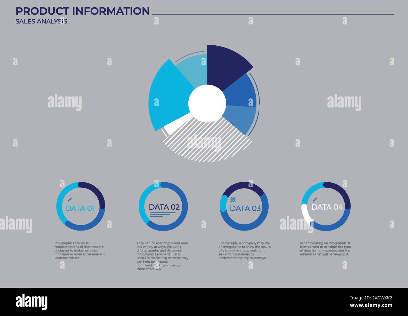Business pie data analysis charts in color. Vector elements charts Stock Vector Image & Art - Alamy