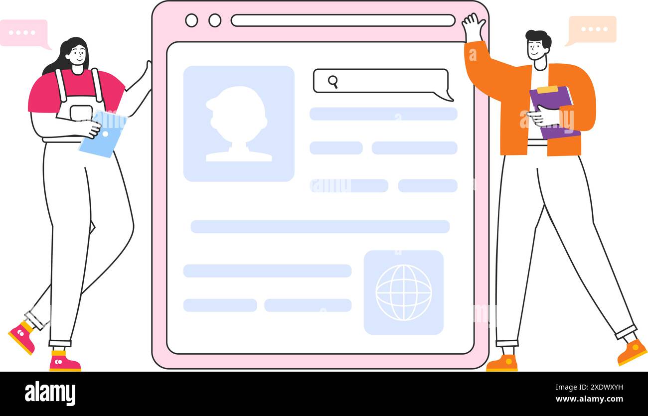 Intranet Internet Network Connection Technology Vector Illustration to ...