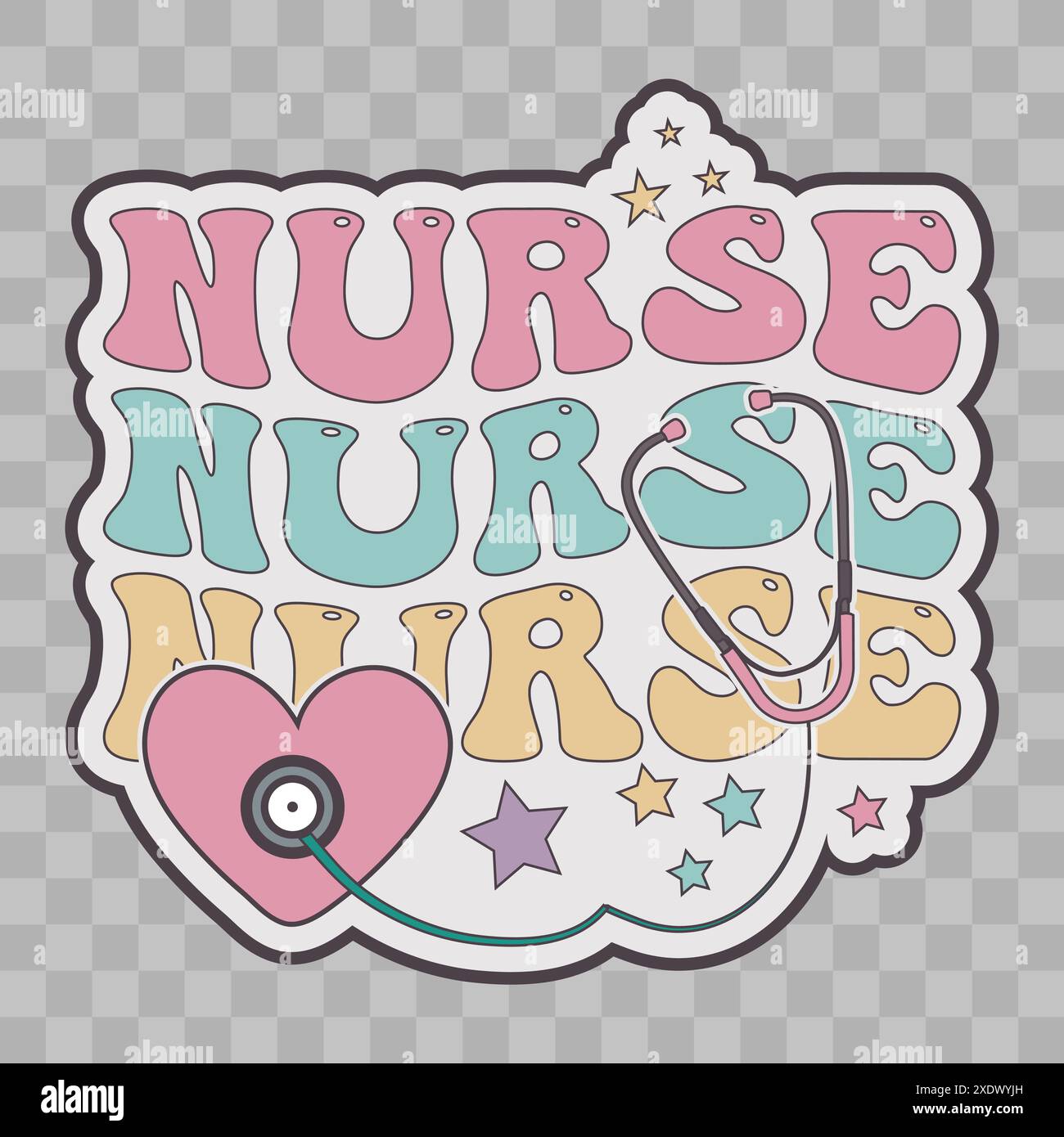 Retro stacked nurse hi-res stock photography and images - Alamy