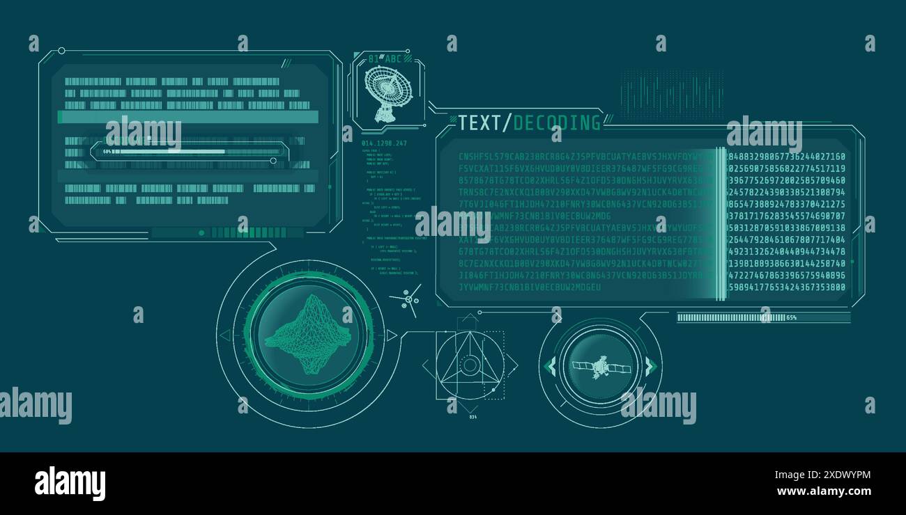 Decoding Satellite And Radio Telescope Data About An Object Stock
