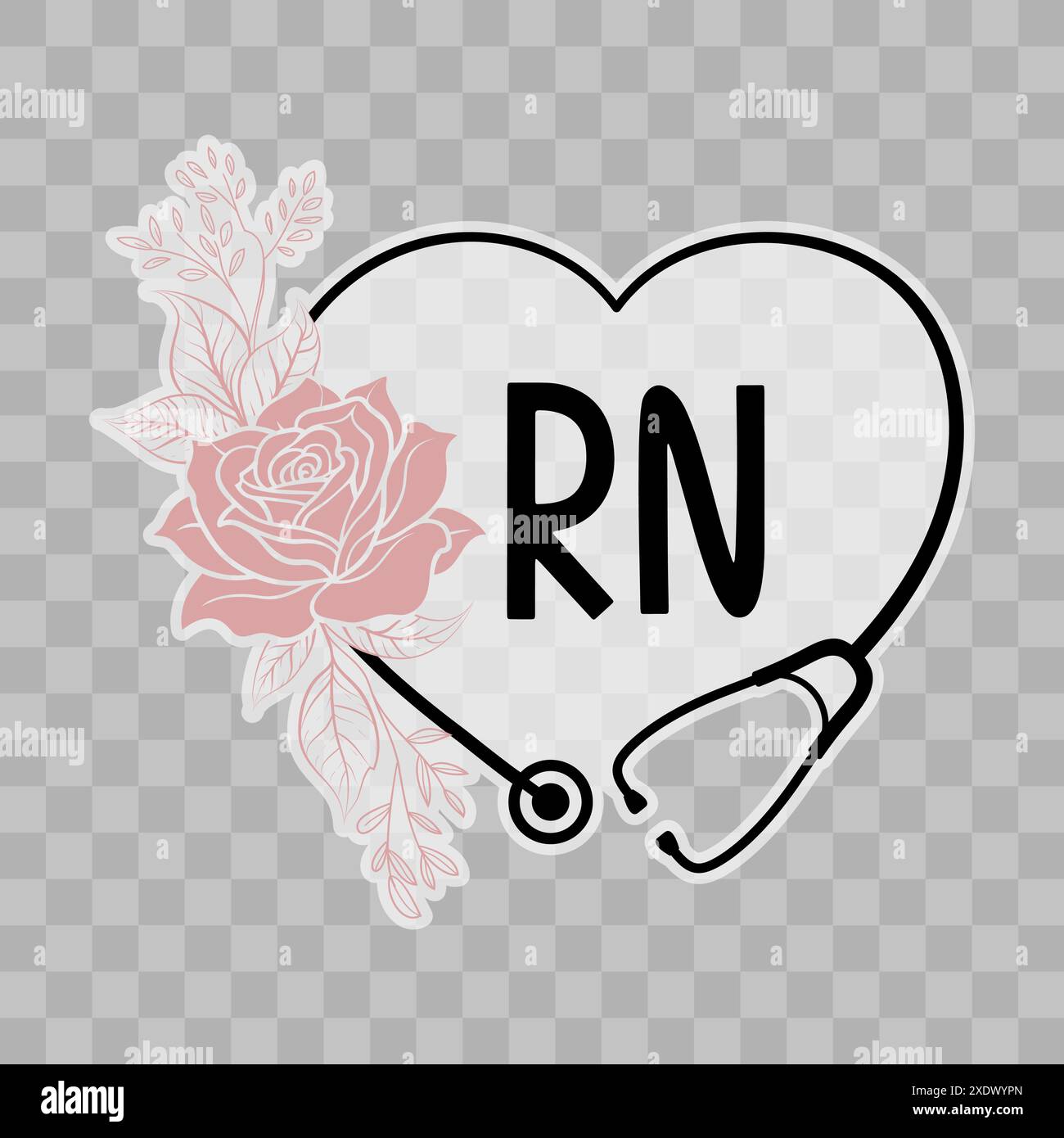 Registered nurse sticker hi-res stock photography and images - Alamy