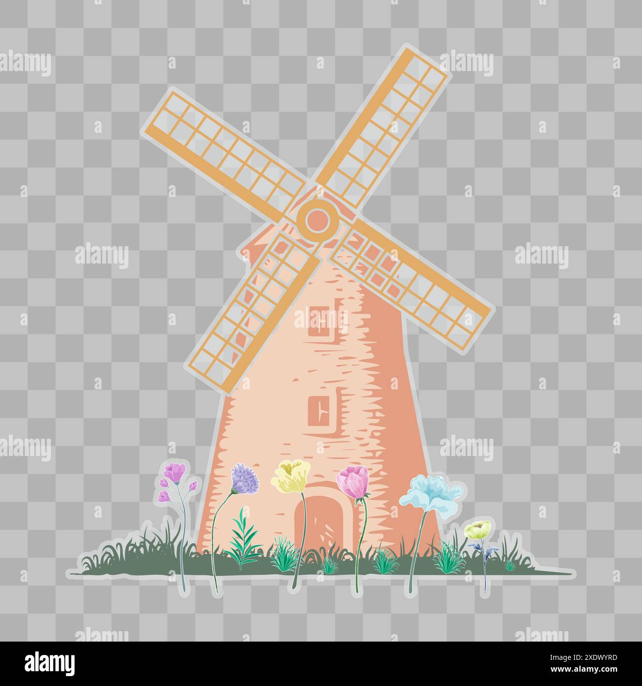 Hand windmill Stock Vector Images - Alamy