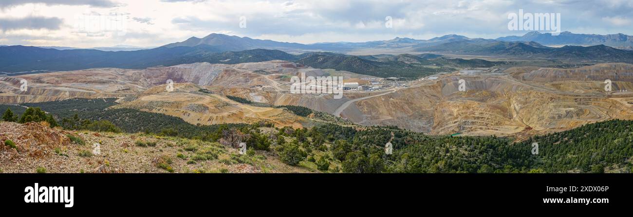 The Robinson Mine open pit mine complex in White Pine County, Nevada is ...