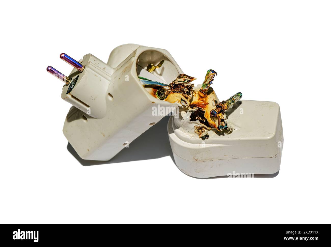 Electric plug damaged overheating hi-res stock photography and images ...