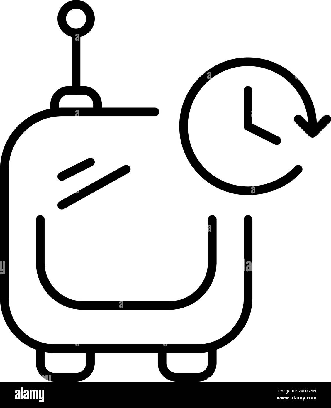 Automated delivery robot and clock. Precise scheduled express automated ...