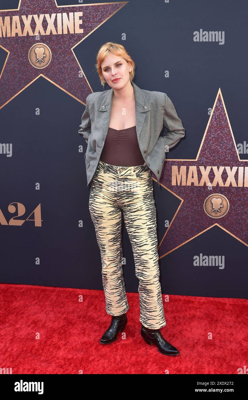 Tallulah Belle Willis arrives at the premiere of "MaXXXine" on Monday ...