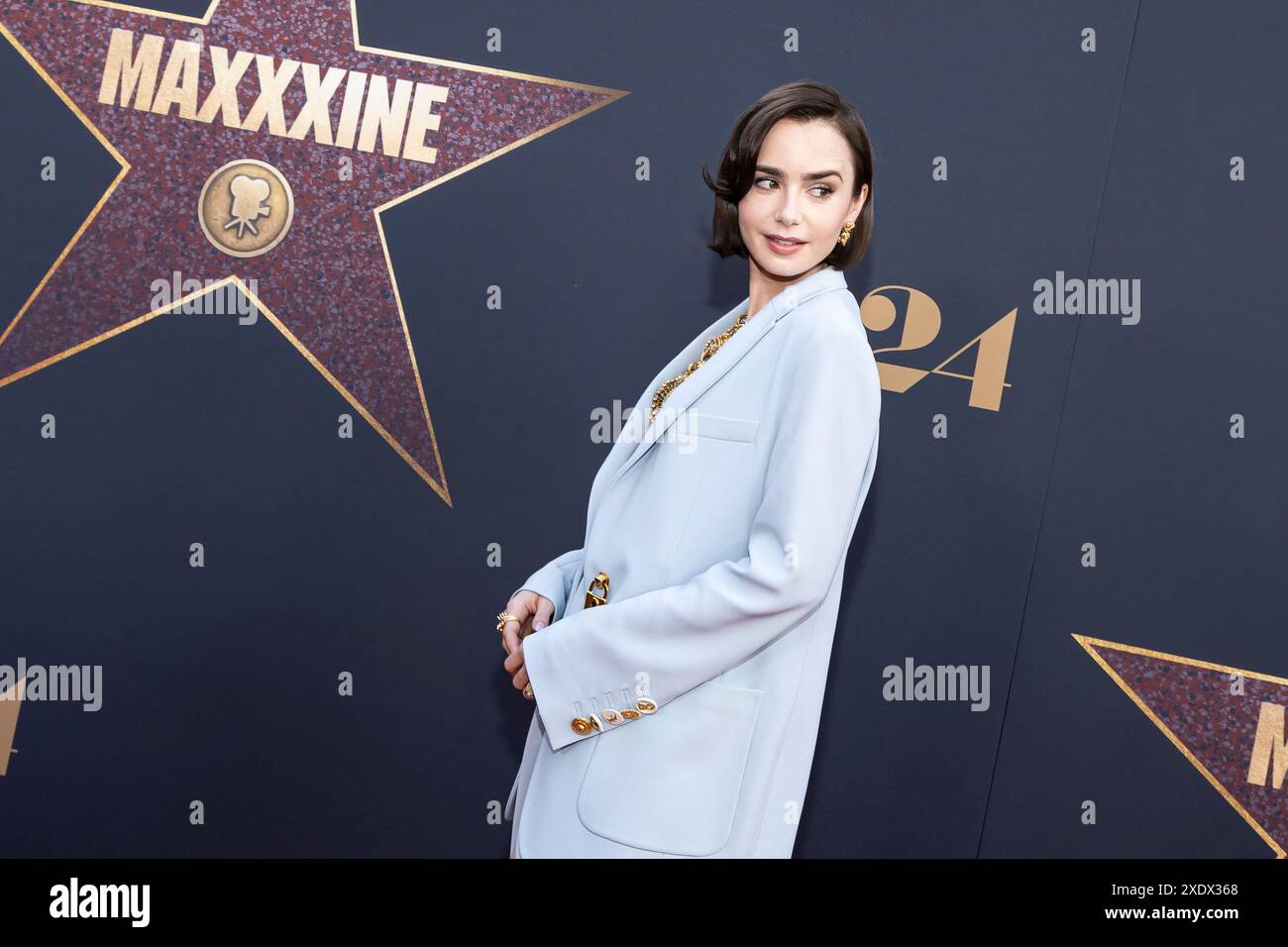Maxxxine lily collins hi-res stock photography and images - Alamy