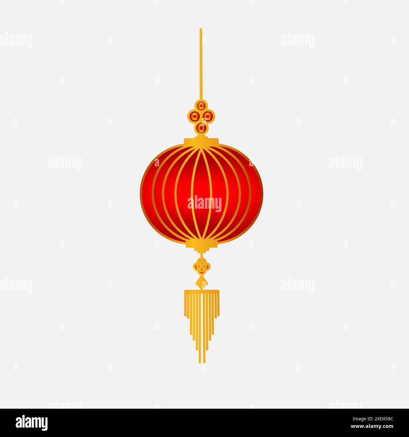 The chinese lamp lunar new year red background Stock Vector Image & Art ...