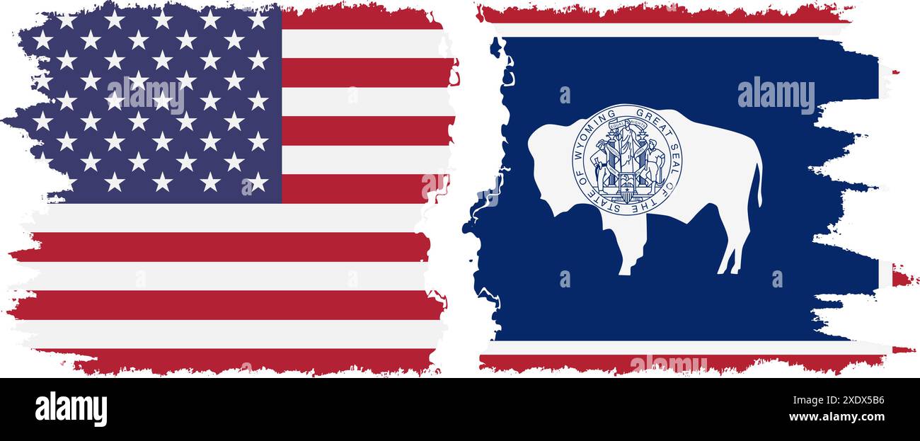 Wyoming icon vector vectors hi-res stock photography and images - Alamy