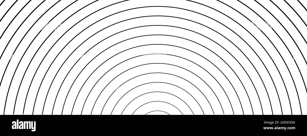 Sound wave irradiation or circular vibrations on the water surface ...