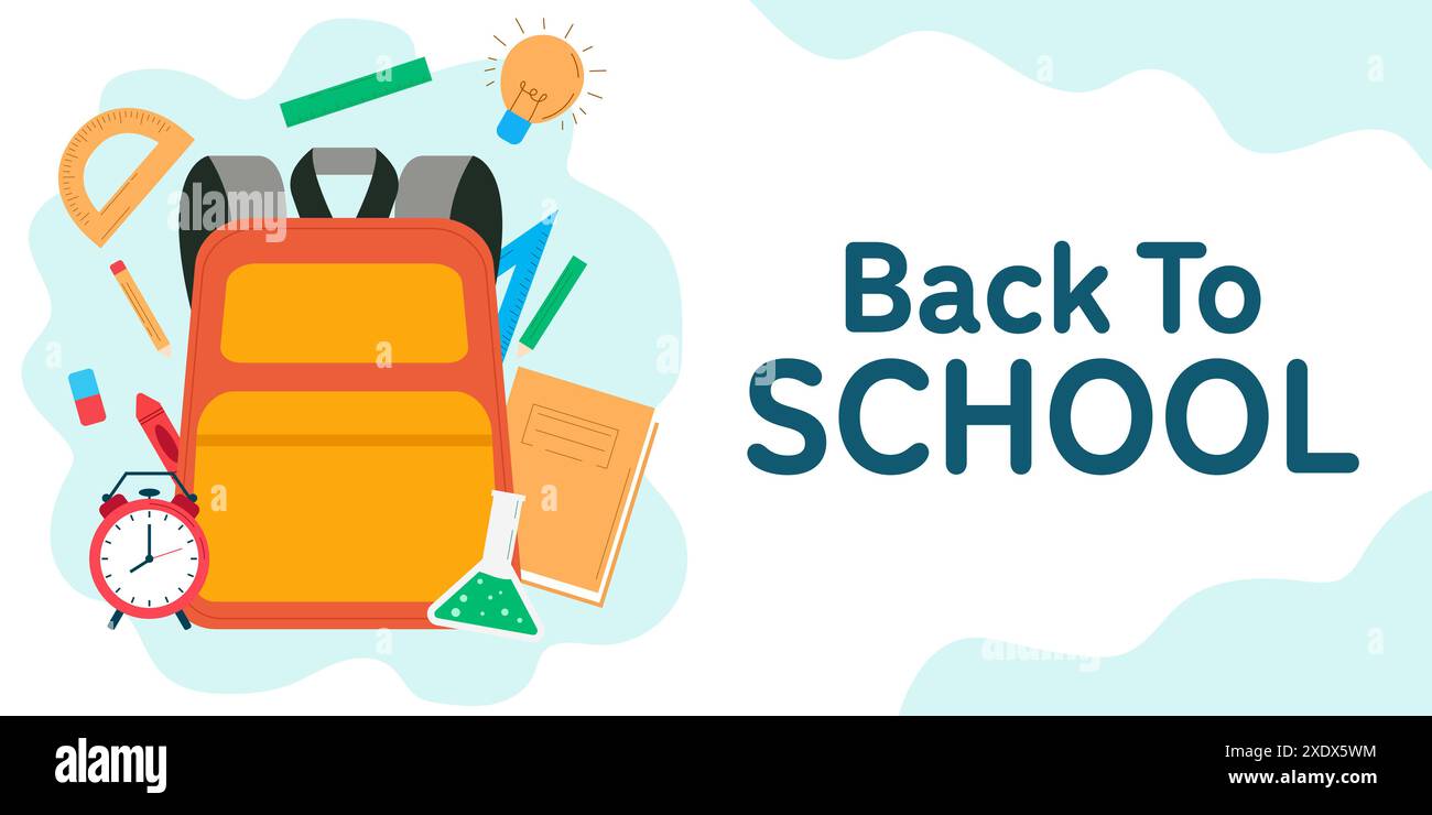 School horizontal Stock Vector Images - Alamy