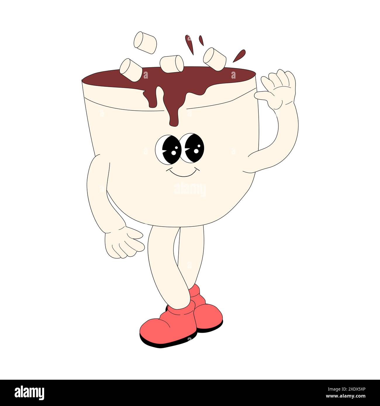 Hot cocoa snowman Stock Vector Images - Alamy