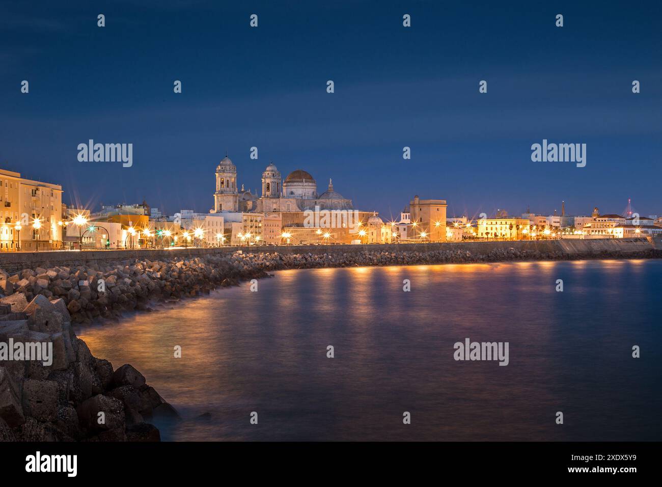 Scenic view of historic downtown with its cathedral hi-res stock ...