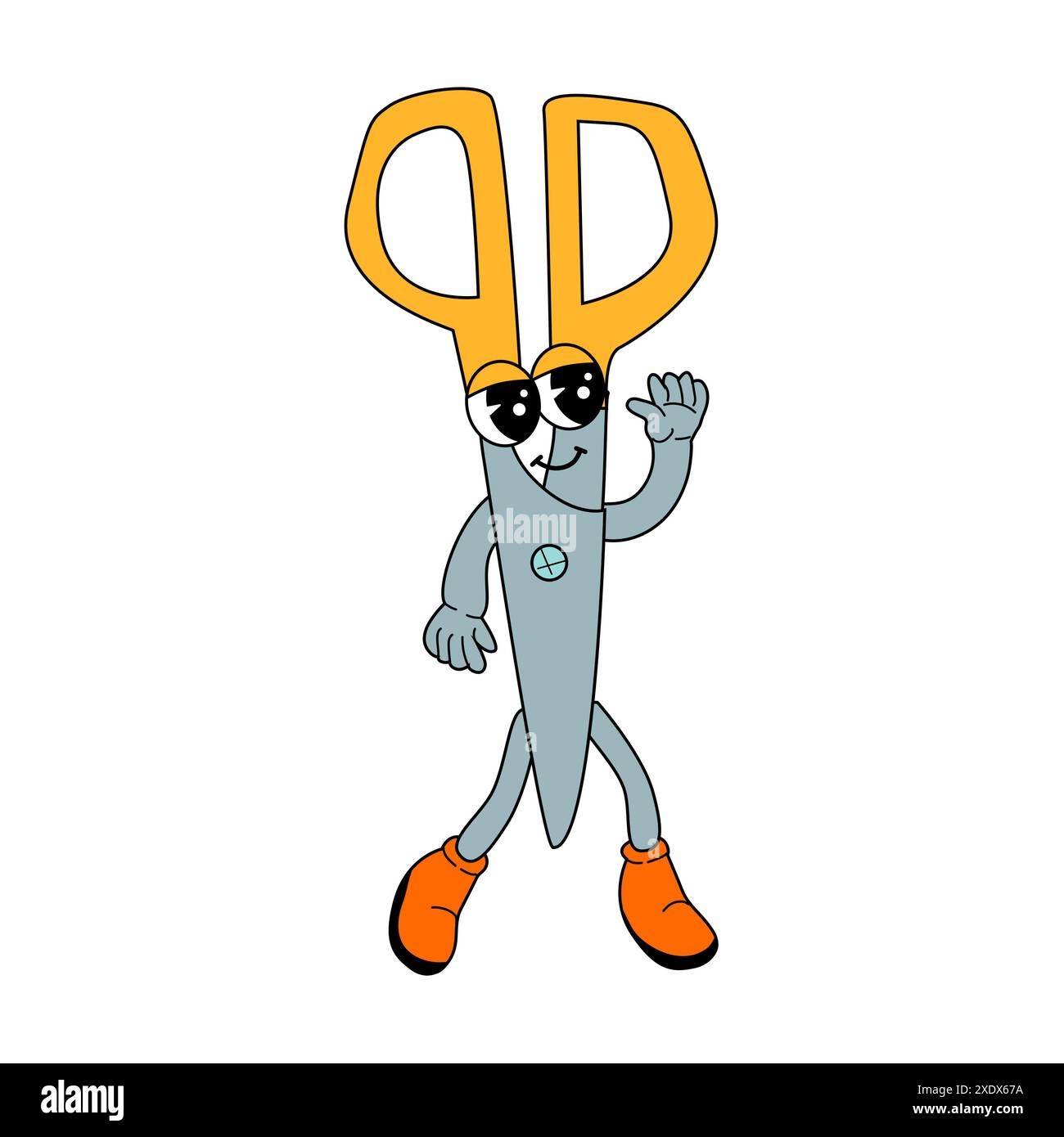 Cartoon scissors hi-res stock photography and images - Alamy