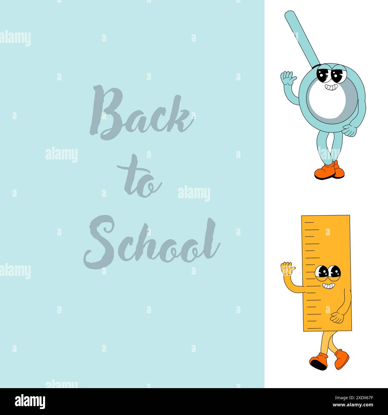 y2k background with school characters in retro 00s, 80s style. Can used ...