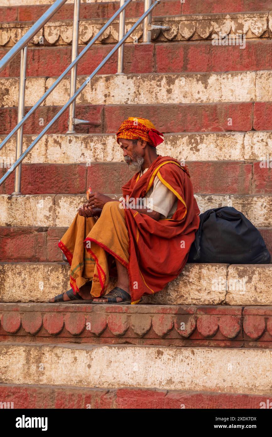 Striped ghat steps hi-res stock photography and images - Alamy