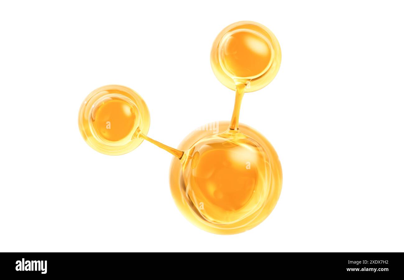 Biological golden molecule bubble hi-res stock photography and images ...