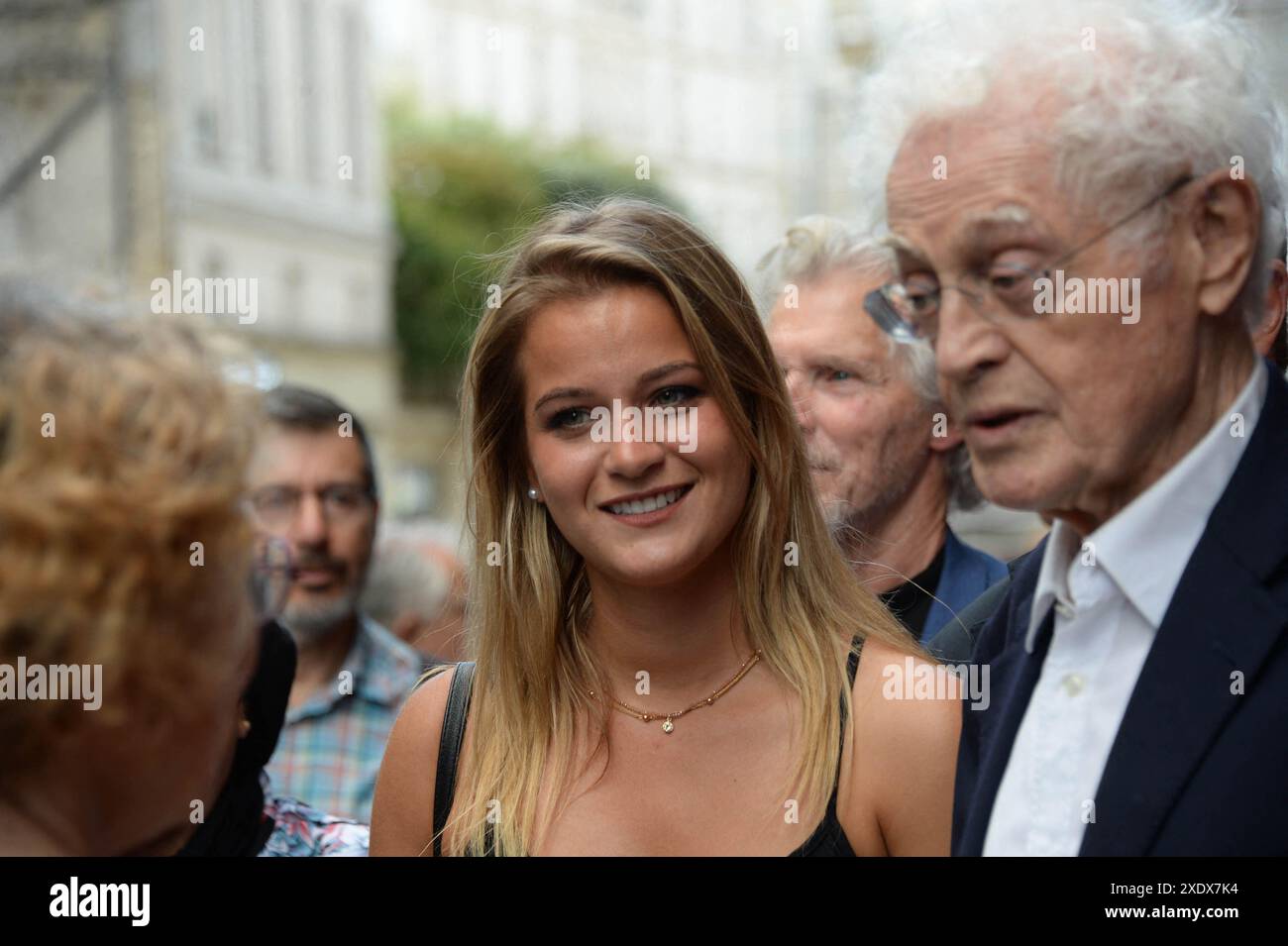 Paris, France. 24th June, 2024. Socialist Party candidate in the 11th ...