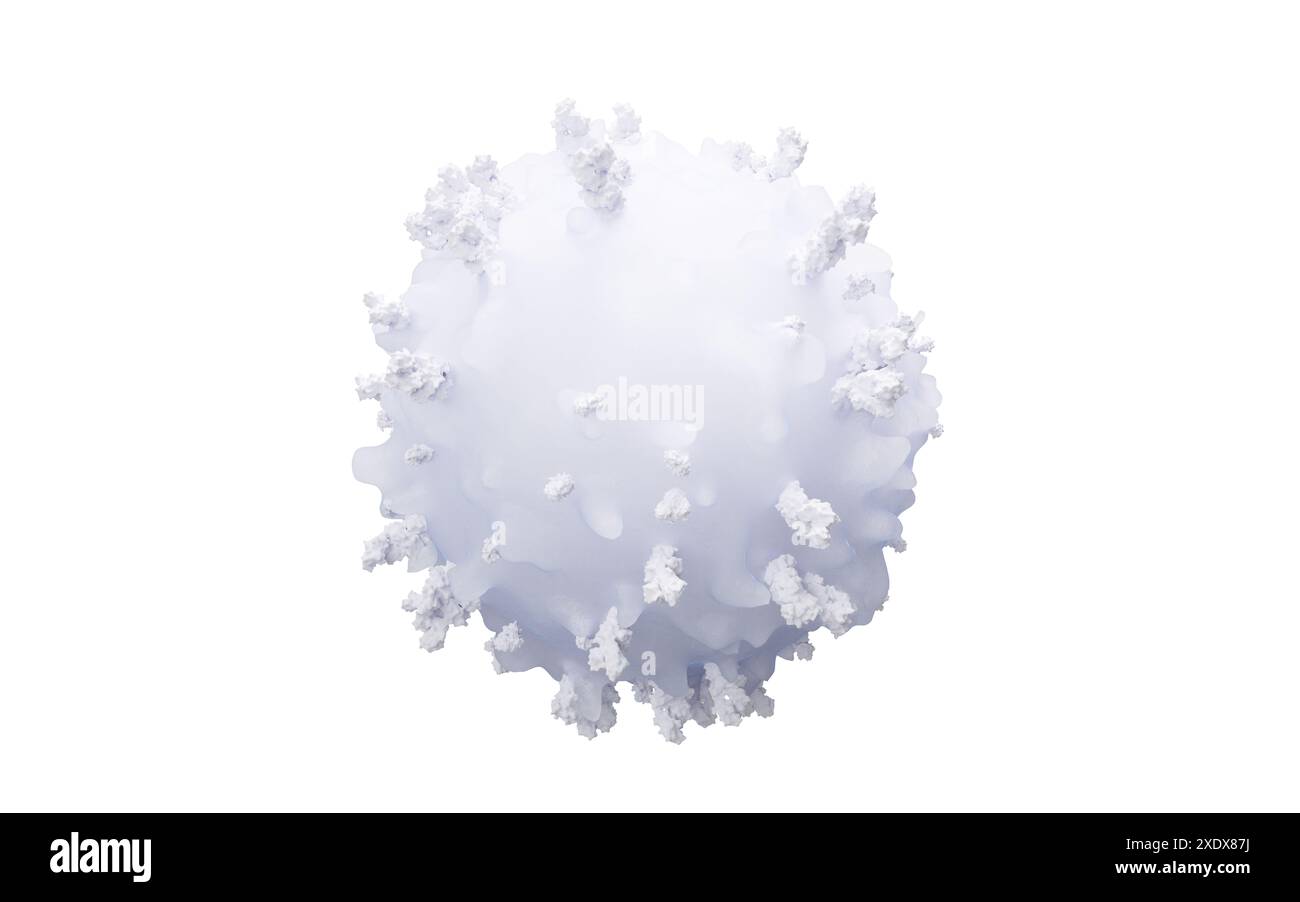 Lymphocytes and biomedical concept, 3d rendering. 3D illustration Stock ...