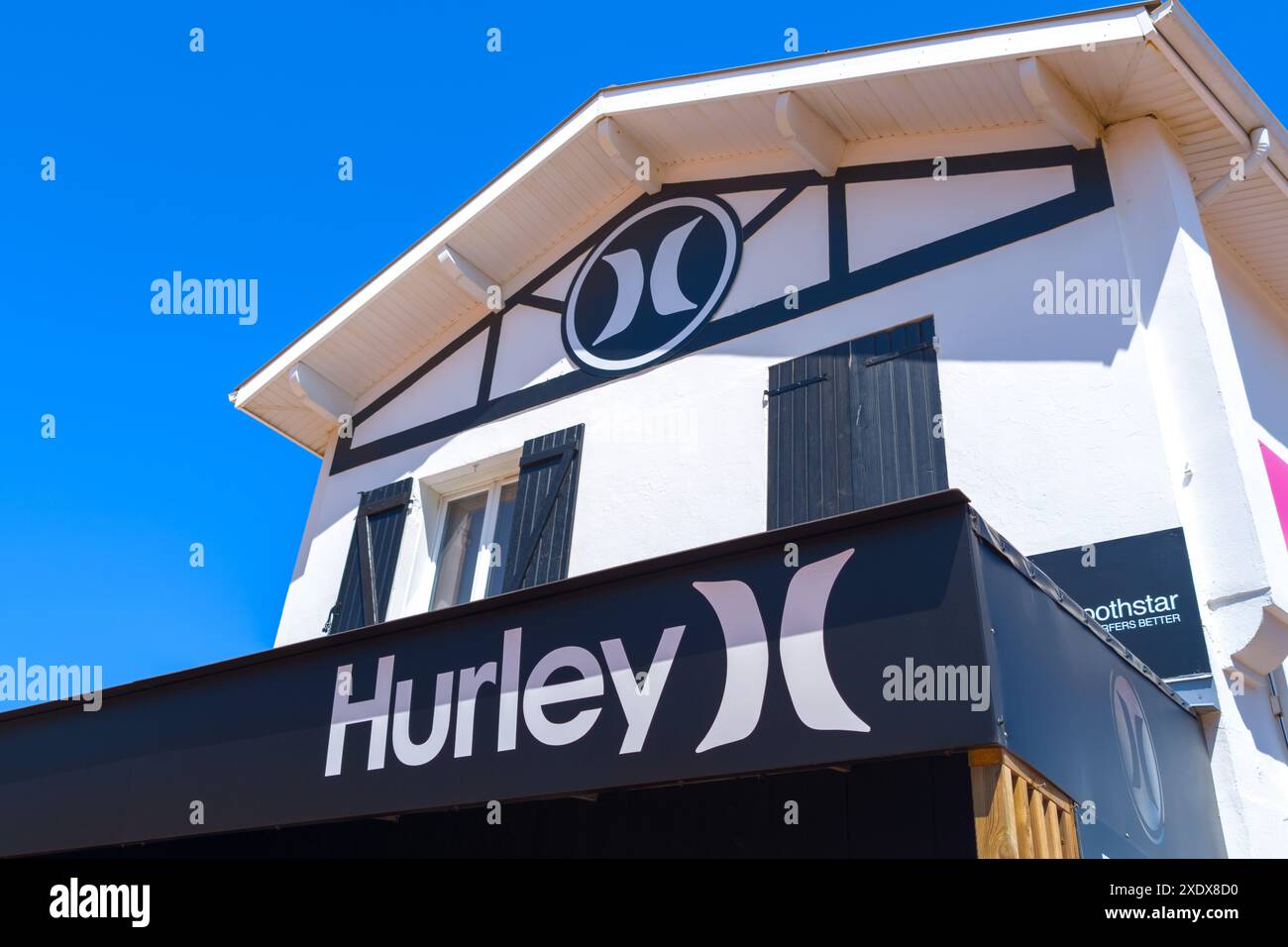 Bordeaux , France - 06 23 2024 : Hurley logo and text brand sign on ...