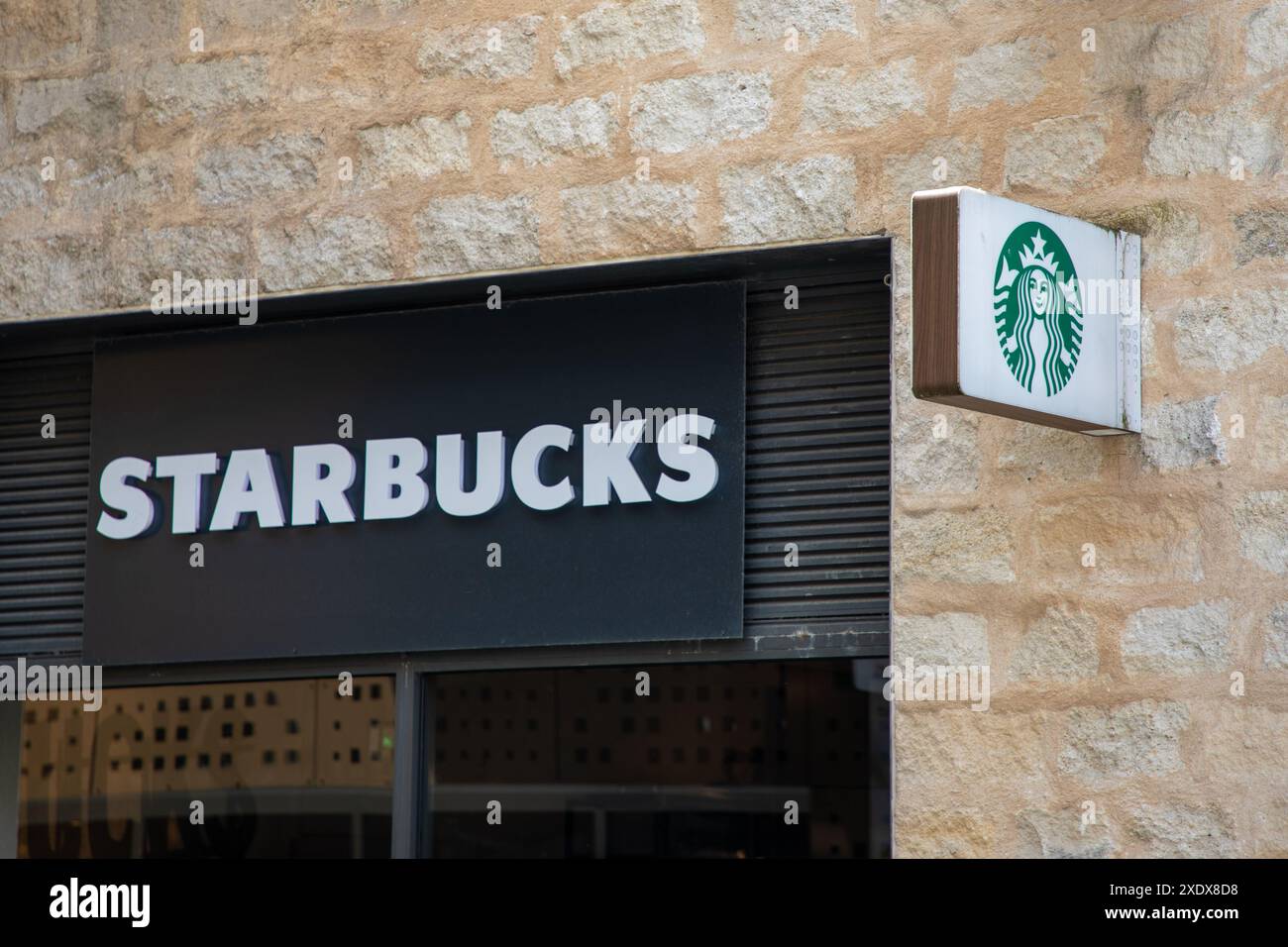 Bordeaux , France - 06 23 2024 : starbucks cafe text brand store coffee ...