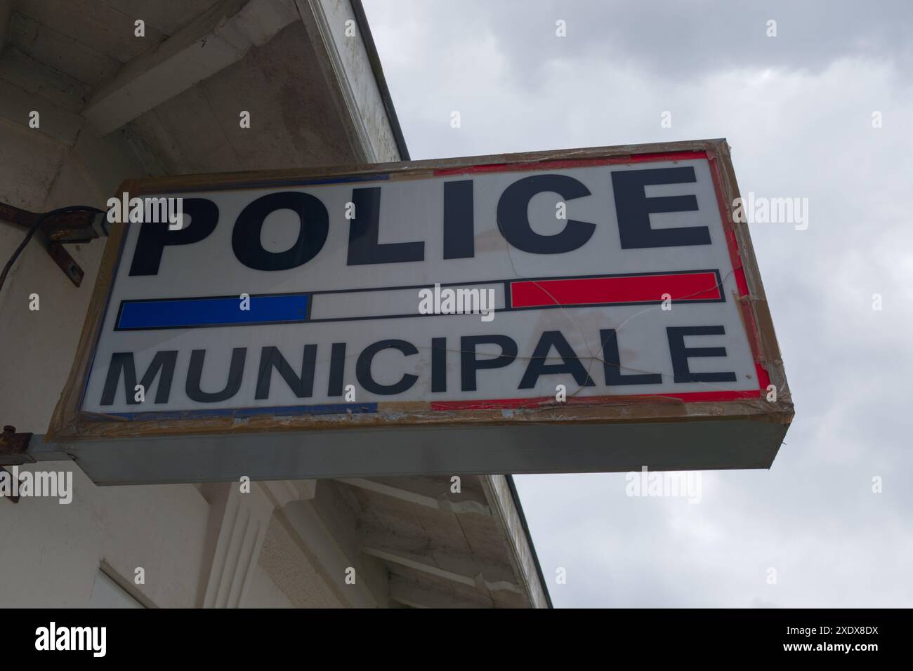 Bordeaux , France - 06 21 2024 : police municipale french logo entrance ...