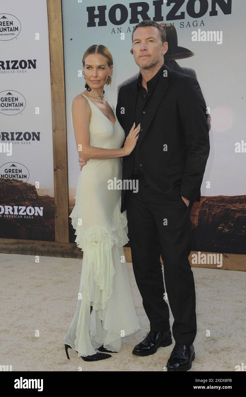 Ny. 24th June, 2024. Lara Worthington, Sam Worthington at arrivals for ...