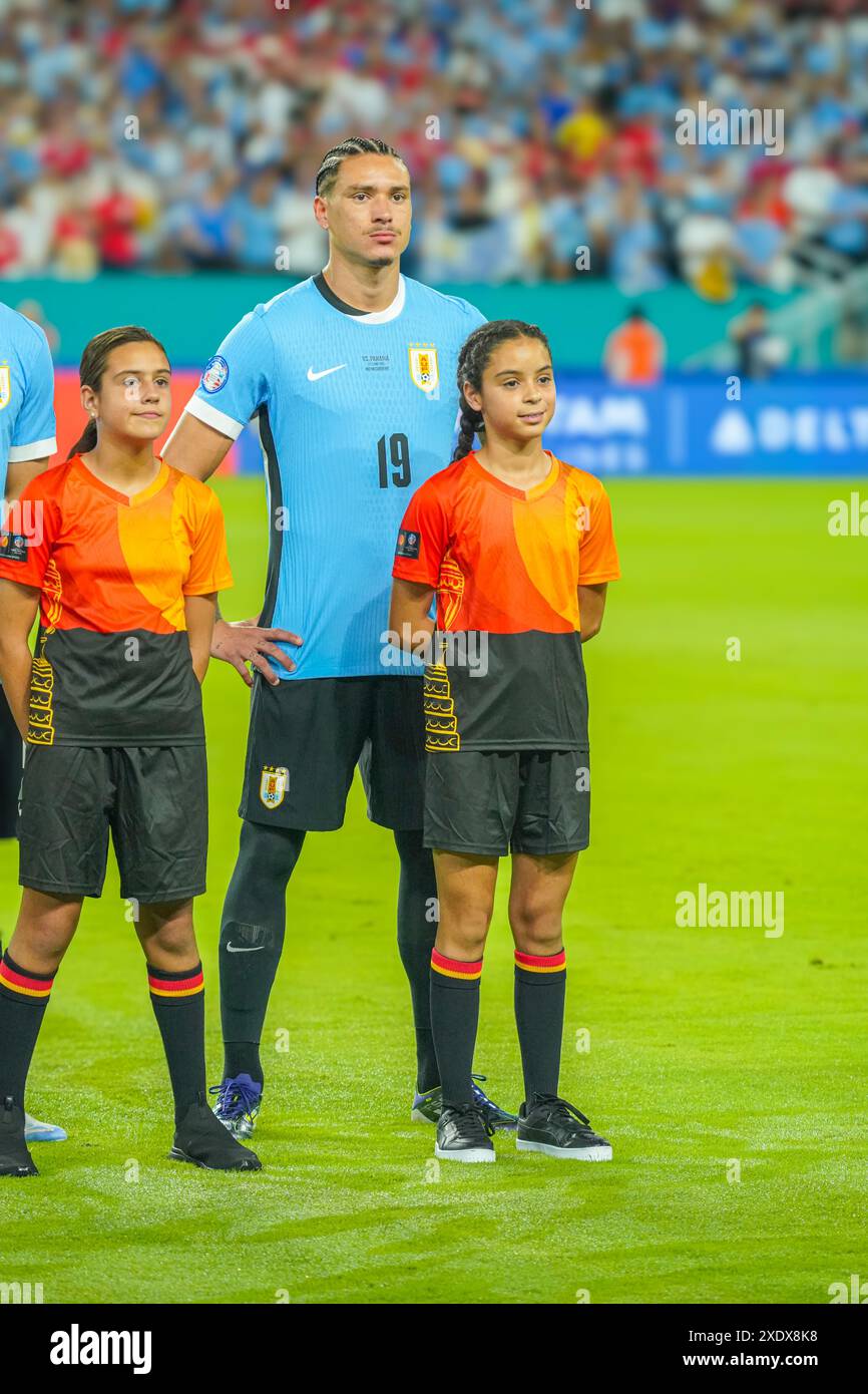 Miami Gardens, Florida, USA, June 20, 2024, Uruguay forward Darwin ...
