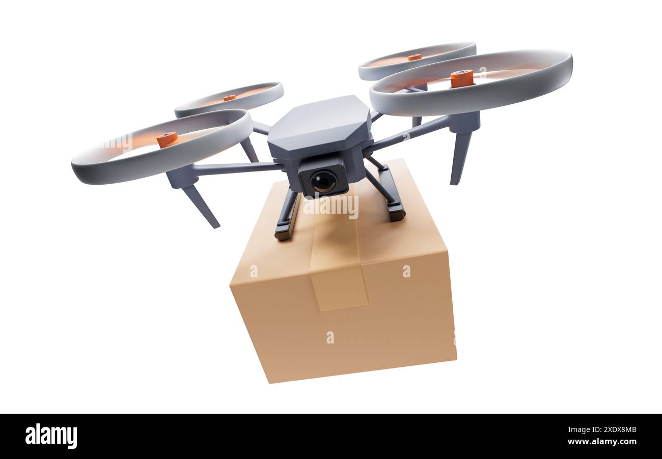 3d rendering delivery drone hi-res stock photography and images - Alamy