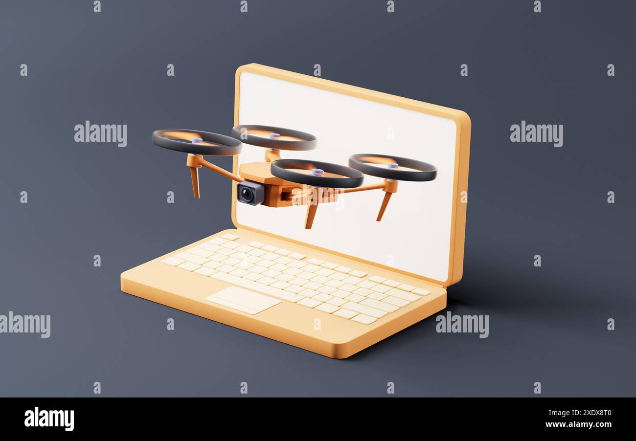 3d rendering airplane computer hi-res stock photography and images - Alamy