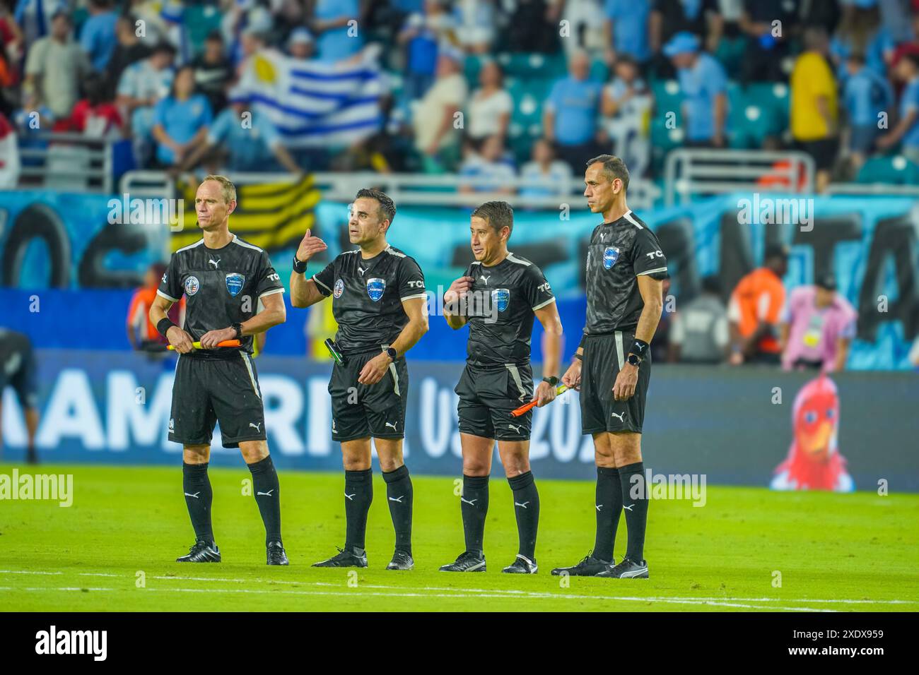 Miami Gardens, Florida, USA, June 20, 2024, Match Referees during the ...