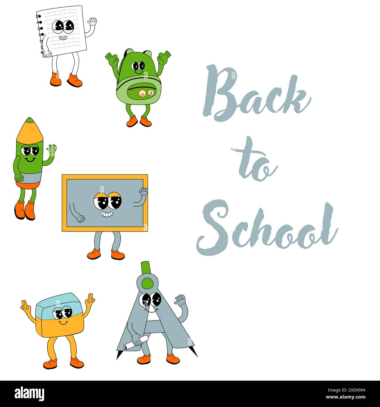 y2k background with school characters in retro 00s, 80s style. Back to ...