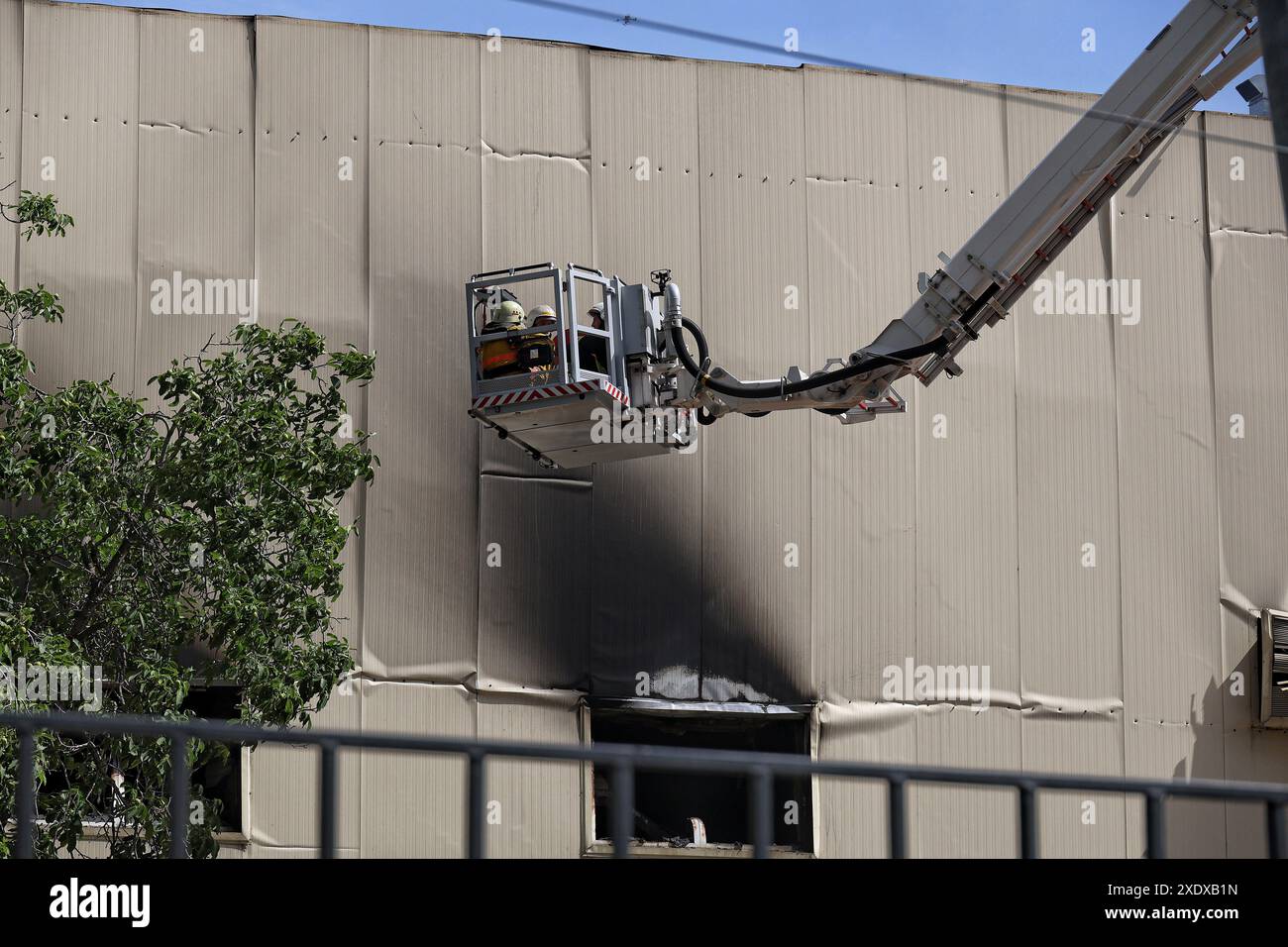 Non Exclusive: ODESA, UKRAINE - JUNE 24, 2024 - Firefighters in an ...