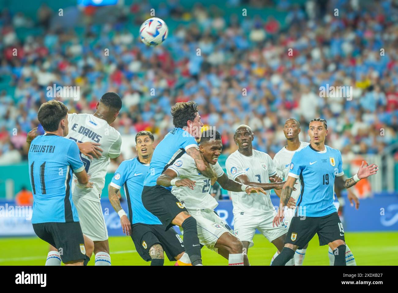 Miami Gardens, Florida, USA, June 20, 2024, Uruguay and Panama players ...