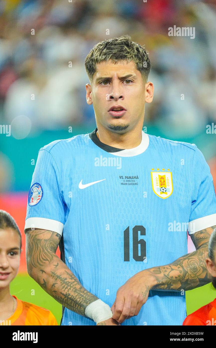 Miami Gardens, Florida, USA, June 20, 2024, Uruguay defender Mathías ...